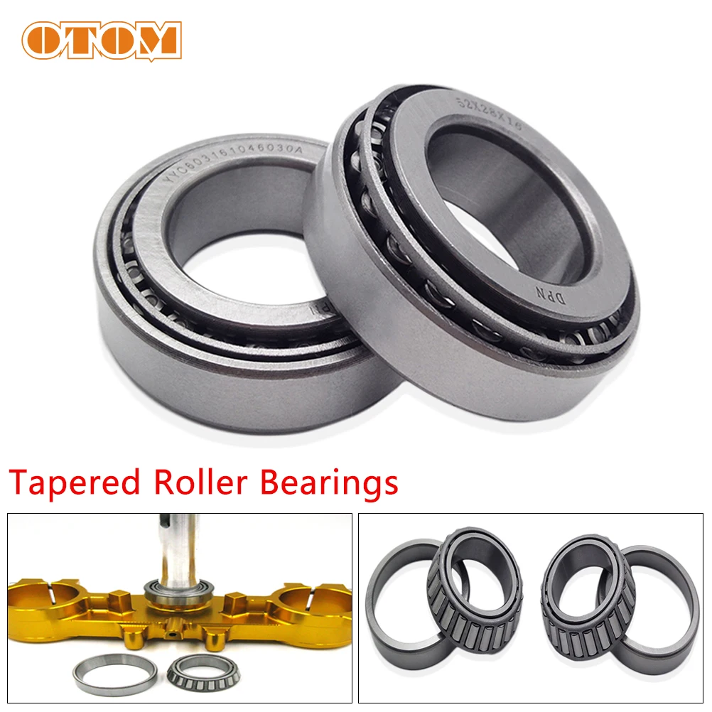 OTOM Motorcycle Steering Stem Bearings Directional Column Bearing Steel ...