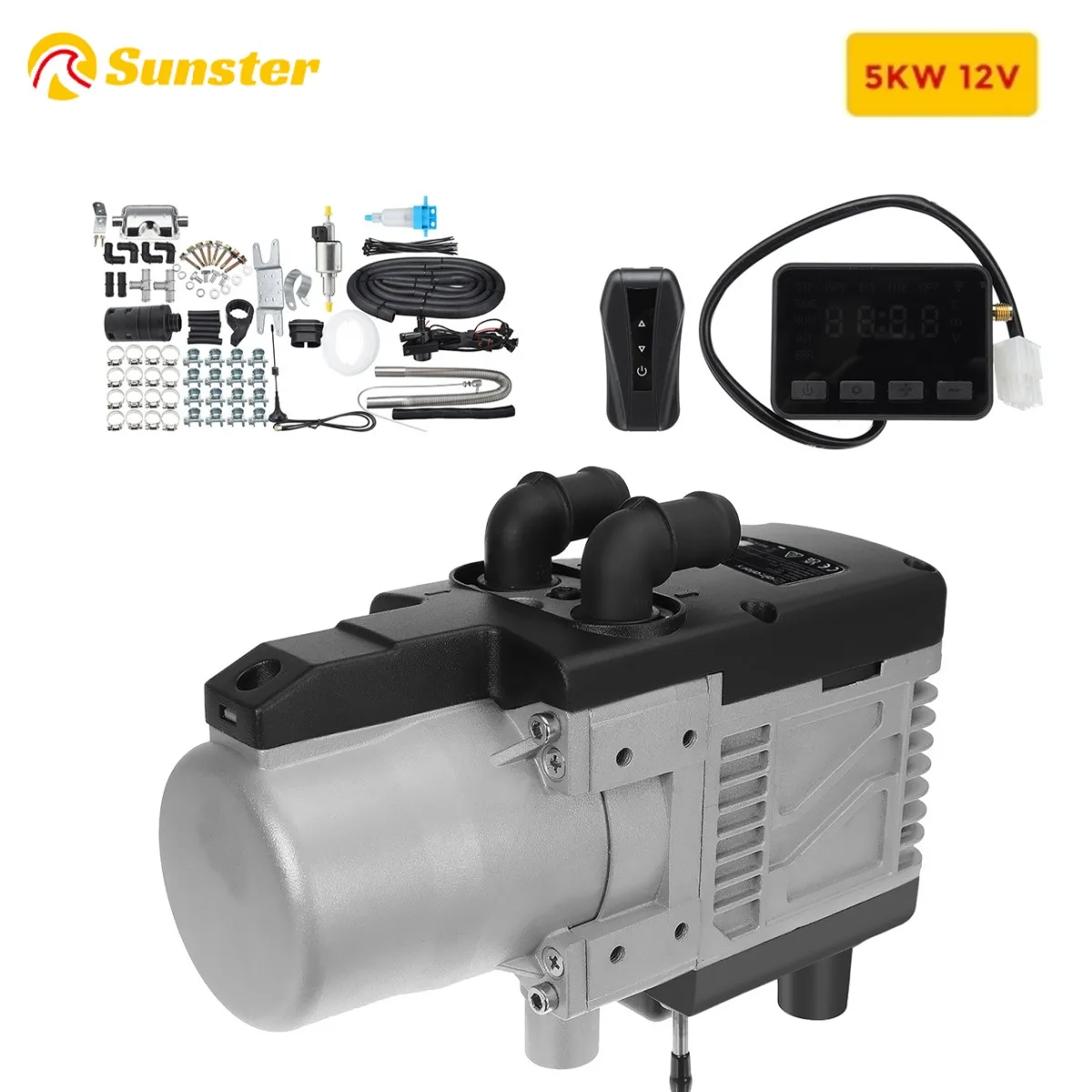 Sunster-12V-5KW-gasoline-diesel-air-heater-Water-heater-with-remote ...