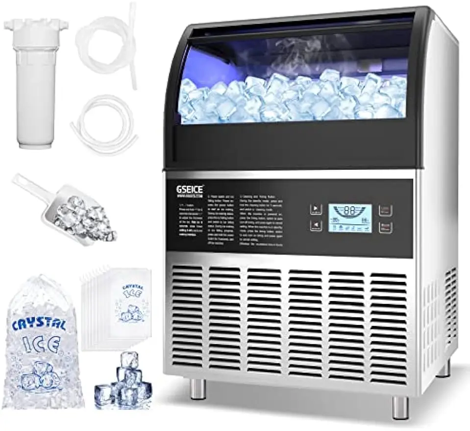 GSEICE-Upgraded-Commercial-Ice-Maker-Machine-200lbs-Ready-in-24Hrs ...