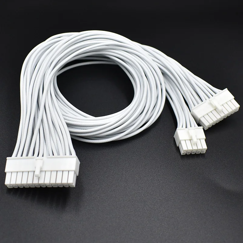 16AWG-Soft-braid-patterned-cables-18-Pin-10-Pin-to-24-Pin-ATX-PSU-Power ...