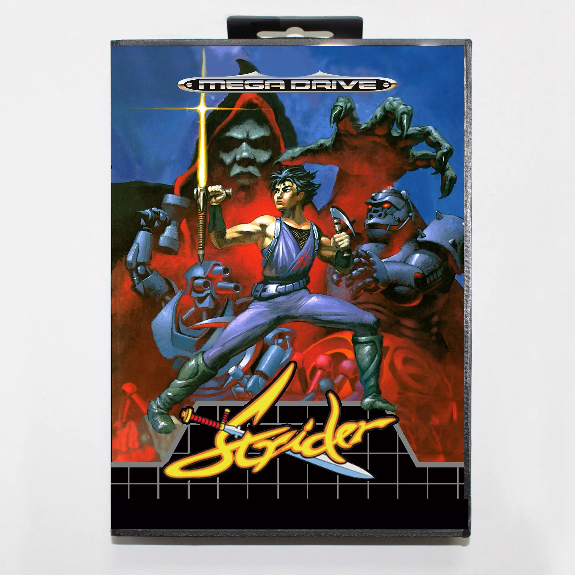 Strider-with-EUR-Box-for-16-Bit-Sega-MD-game-Cartridge-Megadrive ...