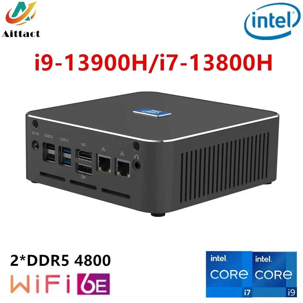 Aittact 13th Gen Mini PC Gamer Intel i9 13900H 12900HK Windows 11 2 ...