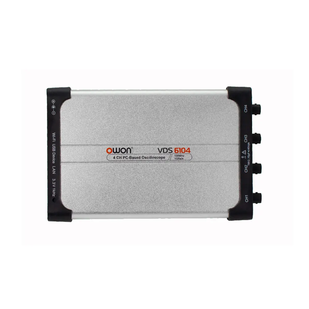 OWON VDS6074/VDS6104 Digital Oscilloscope 4 Channels 70MHz/100Mhz 8Bits ...