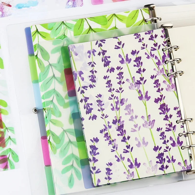 1 Set A5/A6 6 Holes Planner Color Index Pages Of Notebook Pages ...