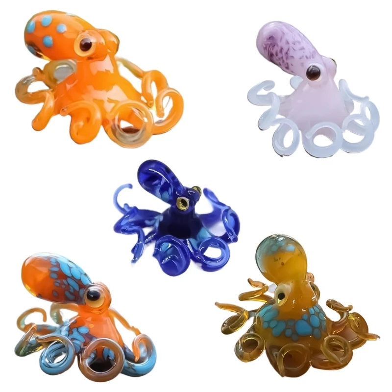 Handmade-Glass-Octopuses-Glass-Miniature-Garden-Decorations-Ornament ...