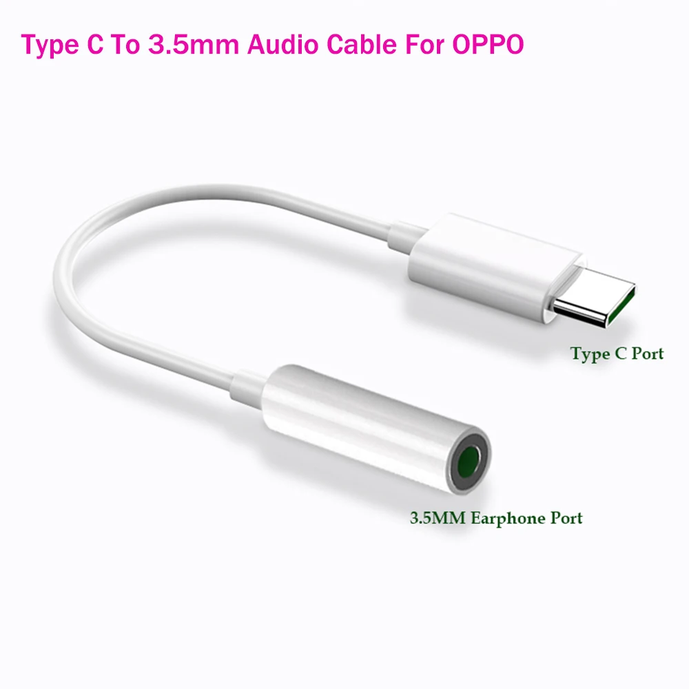 OPPO-USB-Type-C-To-3-5mm-3-5mm-Jack-Audio-Adapter-Earphone-Headphone ...