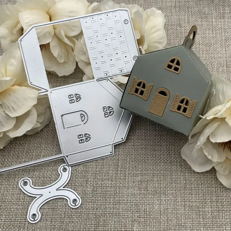 12Pcs-New-folding-house-Metal-Cutting-Dies-For-DIY-Scrapbooking ...