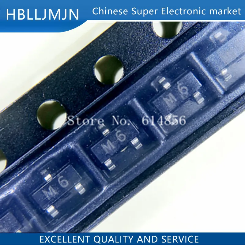100PCS SMD Transistor S9015 MMBT9015 PNP M6 SOT-23 S9012 MMBT9012 S9013 ...