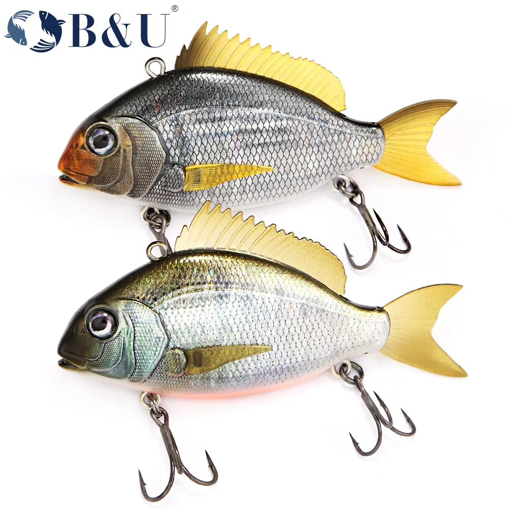 B&U Saltwater High Pitch VIB Hard Lure Sinking Pencil Lure Long Casting ...