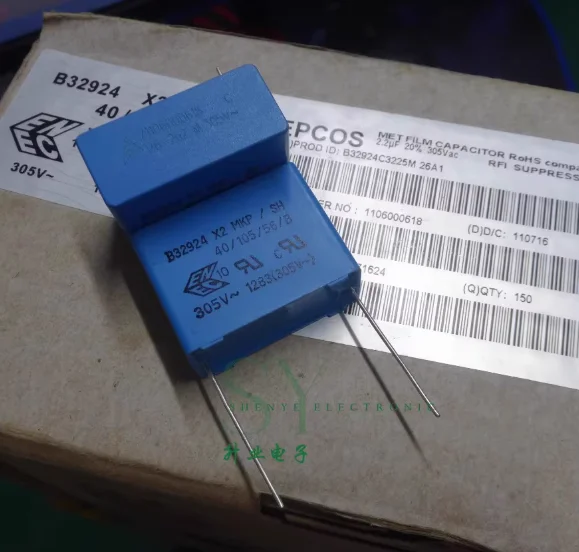 2.2uf/305vAC 2u2 225 B32924 X2 MKP/SH Film capacitor - AliExpress 502