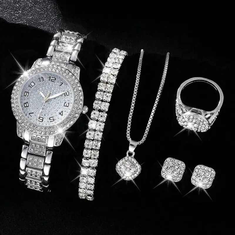 6-piece-set-women-s-watch-luxury-rhinestone-quartz-watch-hip-hop ...
