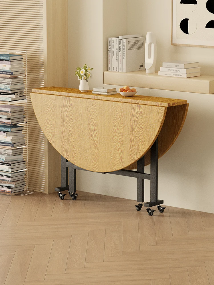 Folding-Dining-Table-Simple-Folding-Table-round-Table-Hotel-Large-round ...