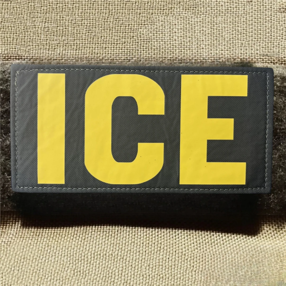 ICE Tactical Morale Badge Patch Military Armband Printed Hook and Loop ...
