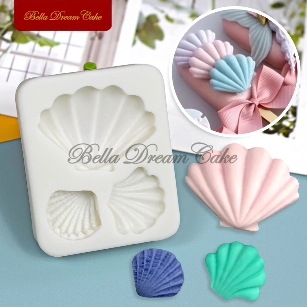 3D-Small-Seashell-Design-Silicone-Mold-Fondant-Chocolate-Mould-Cake ...