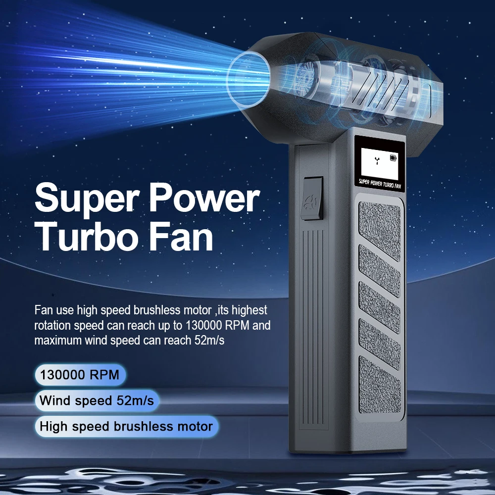 Turbo Fan 2025 New Blower Tool Electric Air Duster Car Blowing Snow ...