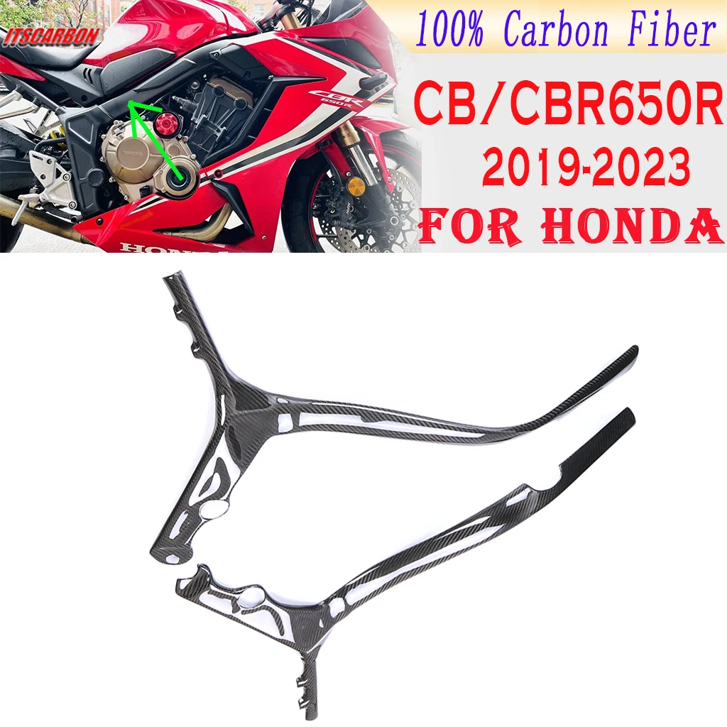 For-Honda-CB650R-CBR650R-2019-2020-2021-2022-2023-3K-Pure-Dry-Carbon ...