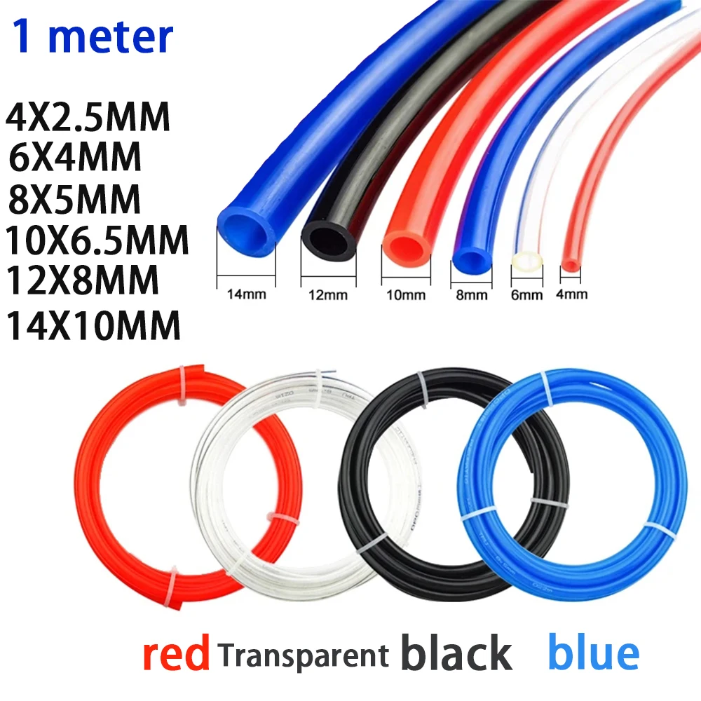 1Meter-PU-Pipe-Compressor-Polyurethane-Pipe-Air-Hose-Pneumatic-Pipe-4-6 ...