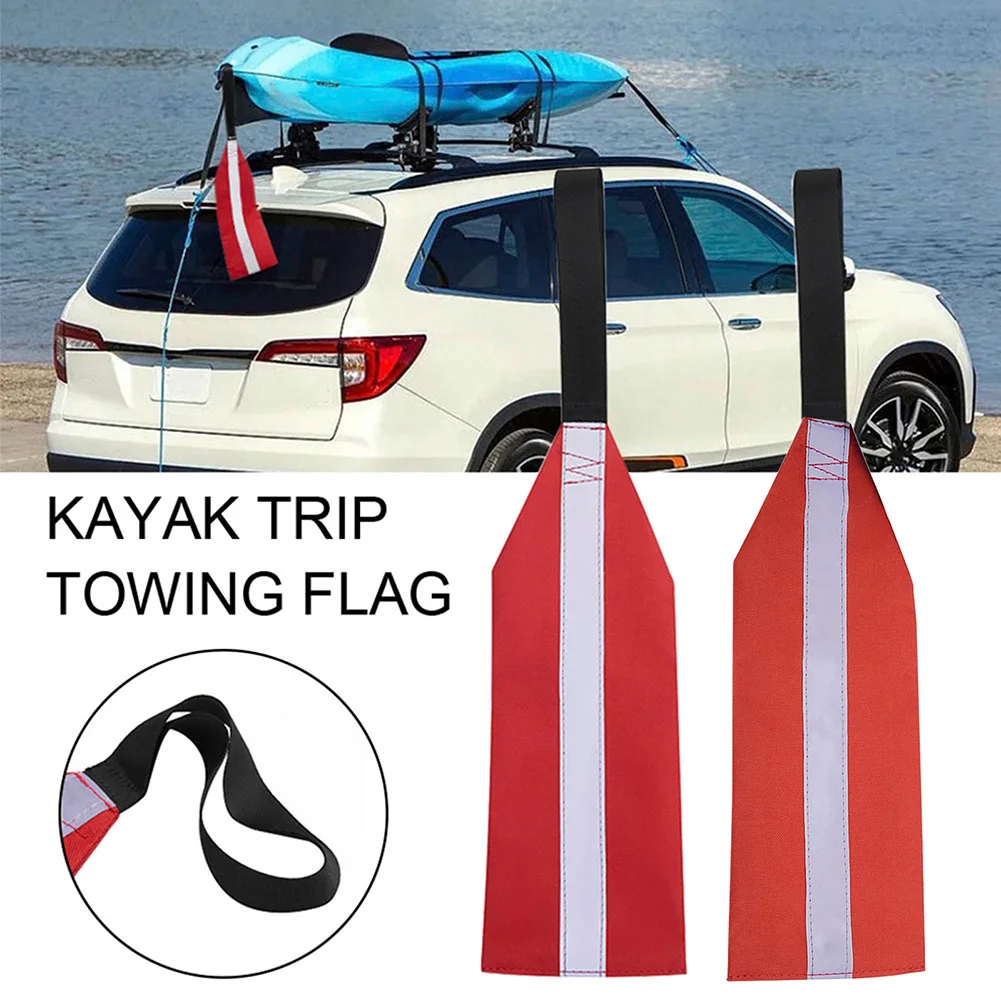 Kayak Safety Flag Oxford Cloth Outdoor Sign Flags Highly Visible Light ...