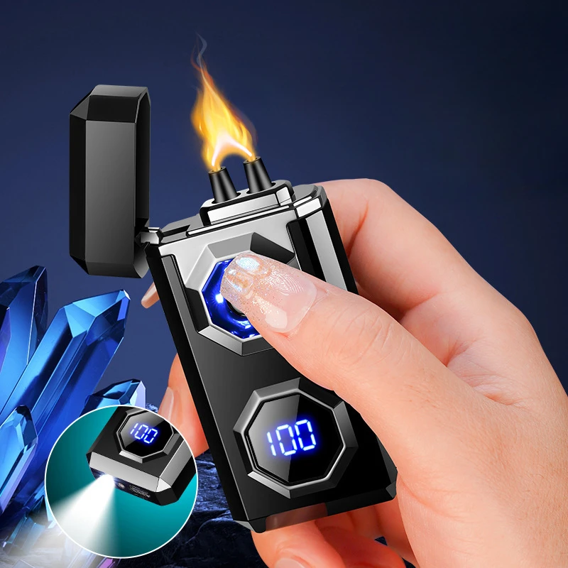 New-High-power-Charging-Windproof-Cigarette-Lighter-Ignition-Digital ...