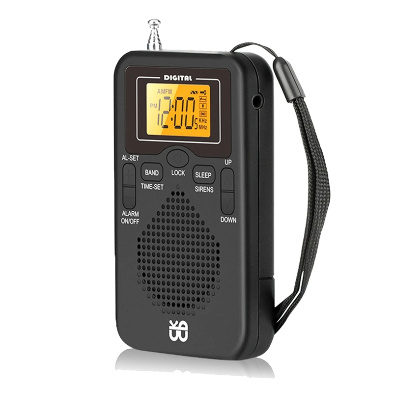Hot-Portable-Radio-Mini-AM-FM-Weather-Radio-Pocket-Radio-LCD-Screen ...