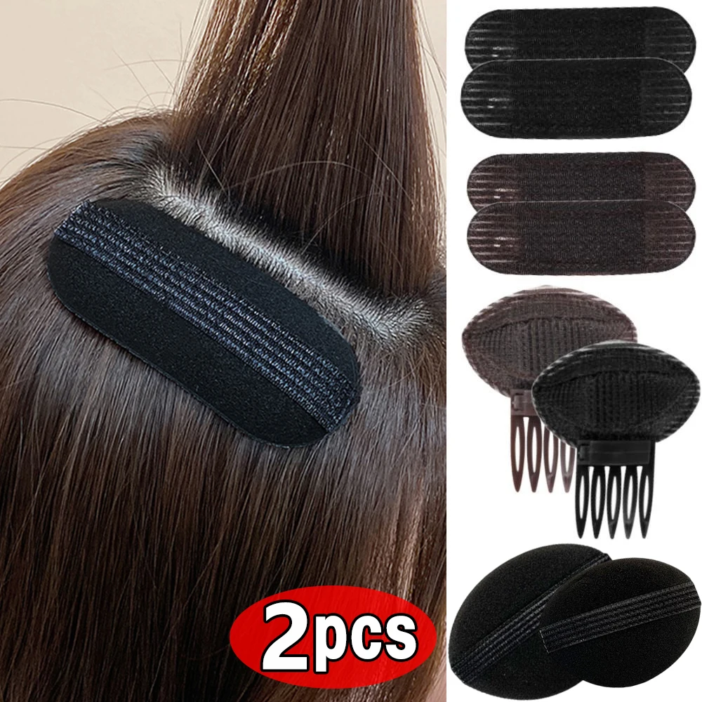 2pcs-Puff-Hair-Head-Cushion-Invisible-Fluffy-Hair-Clip-Pad-Sponge-Pins ...