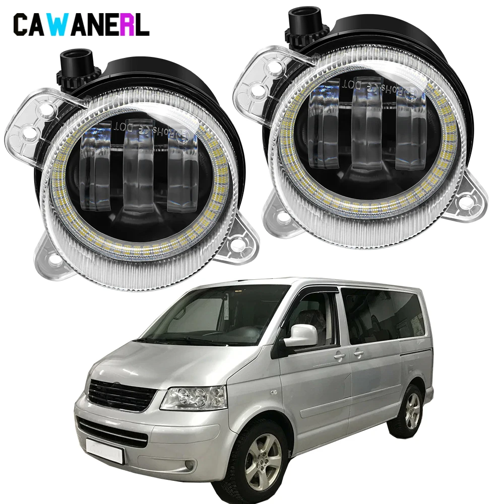 30W-Fog-Light-Car-LED-Angel-Eye-Fog-Daytime-Running-Lamp-DRL-For ...