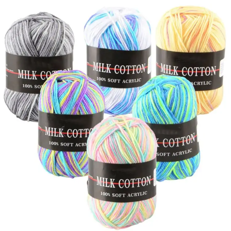 1Pc-50g-120M-Milk-Cotton-Yarn-Crochet-Yarn-For-Knitting-Wool-Yarn-Hand ...