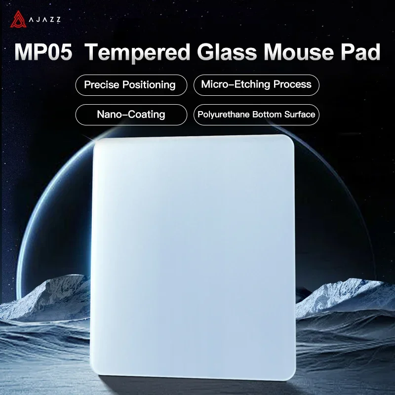 Ajazz-MP05-White-Tempered-Glass-Gaming-Mouse-Pad-400x450x4mm-Ultra ...