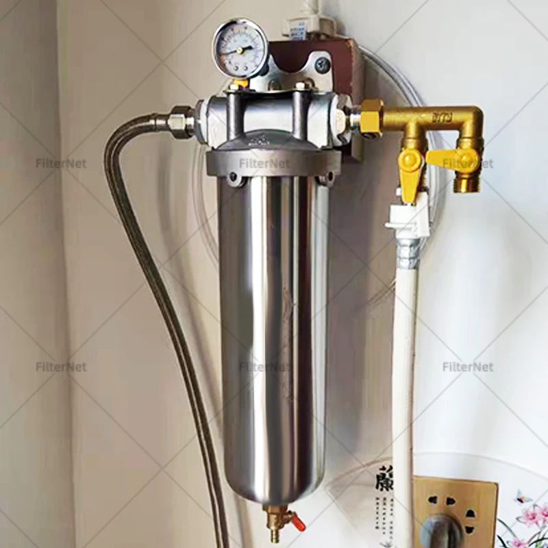 10inch-Stainless-Steel-Filter-Housing-Prefilter-With-1-Micron-5Micron ...