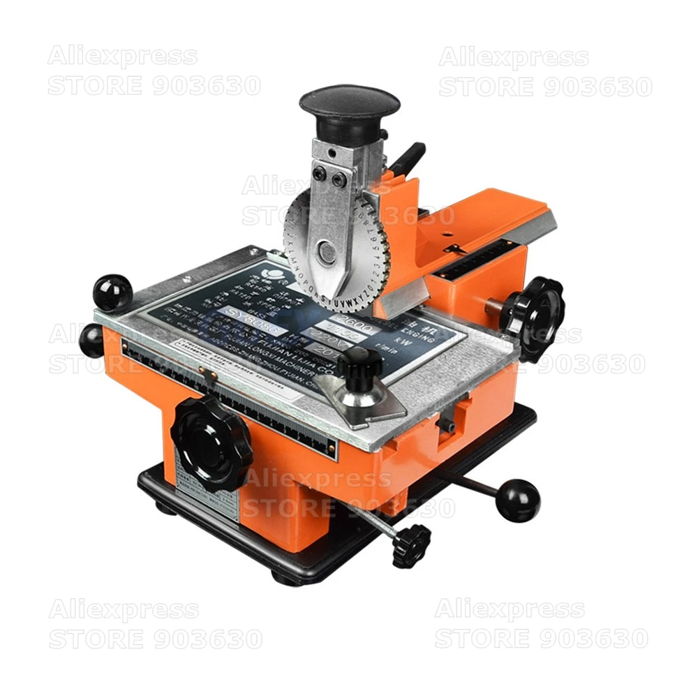 Nameplate Manual Marking Machine Aluminum Plate Pressing Machine Coding ...