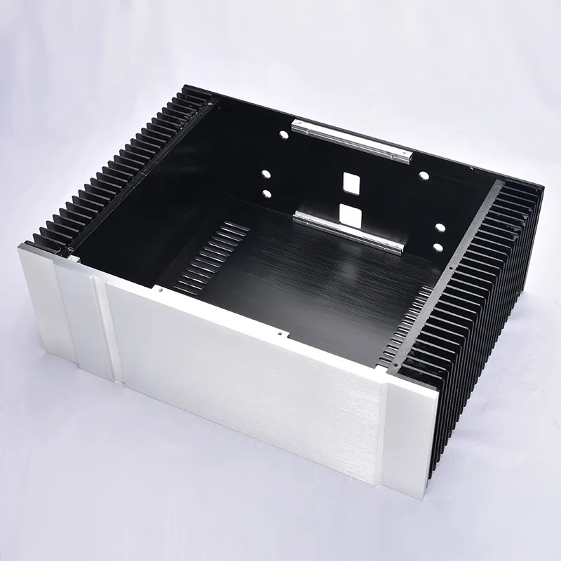 Simple pass style panel Aluminum Power Amplifier Chassis AMP Enclosure ...