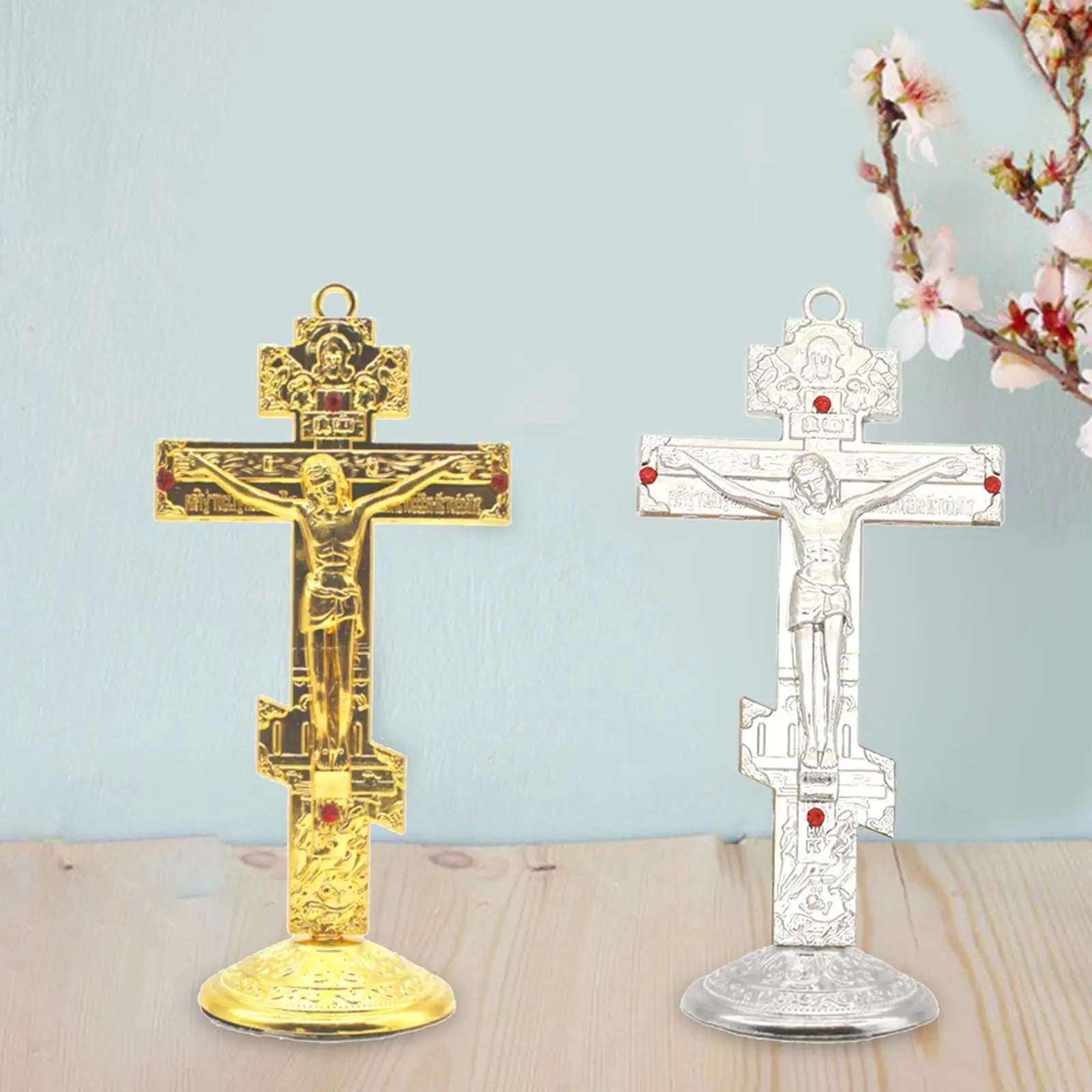 Jesus Cross Statue, Jesus Cross for Desk Table Top Crucifix Cross ...