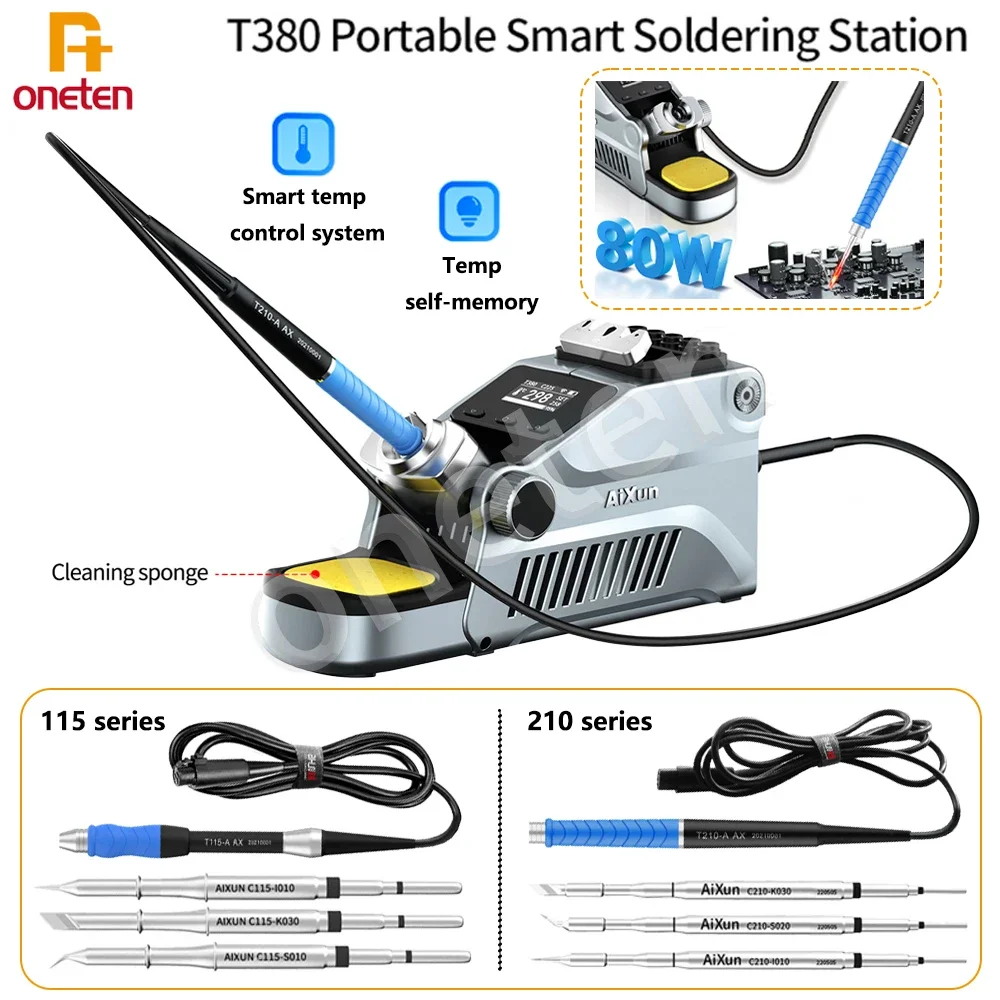AiXun-T380-Smart-Portable-Soldering-Station-Supports-T210-T115-Rapid-Heating-Welding-Rework ...