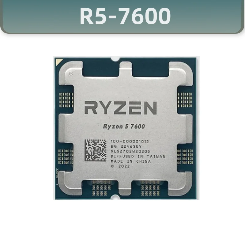 Ryzen 5 7600 R5 7600 CPU 프로세서, 3.8 GHz 6 코어 12 스레드 CPU 프로세서, 5NM L3 ...