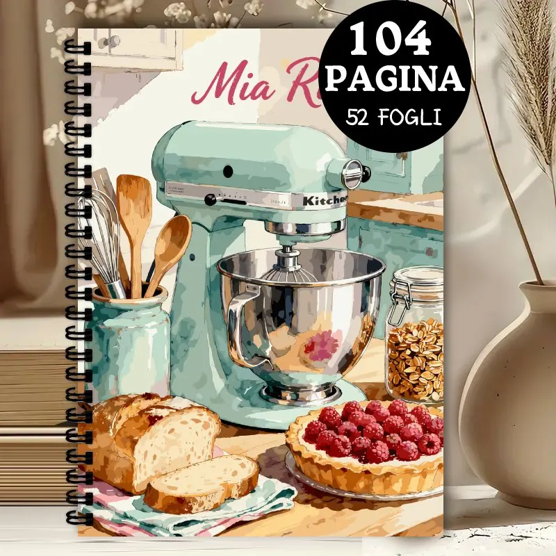Italian recipe book, Blank Kitchen Notebook, Family Chefs to Record ...