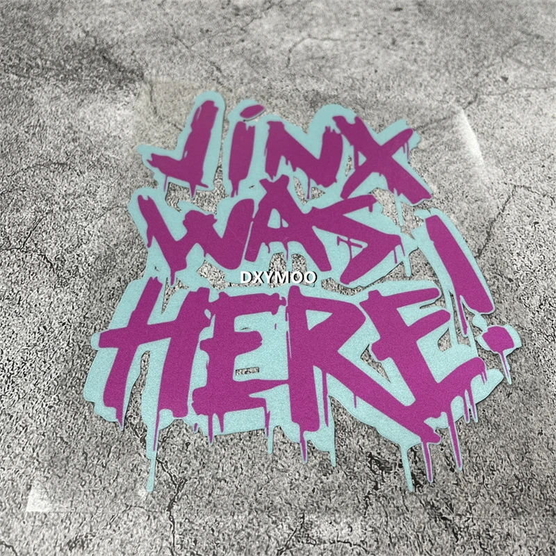 Car Styling Stickers for League of Legends Jinx WAS HERE Streetwear ...