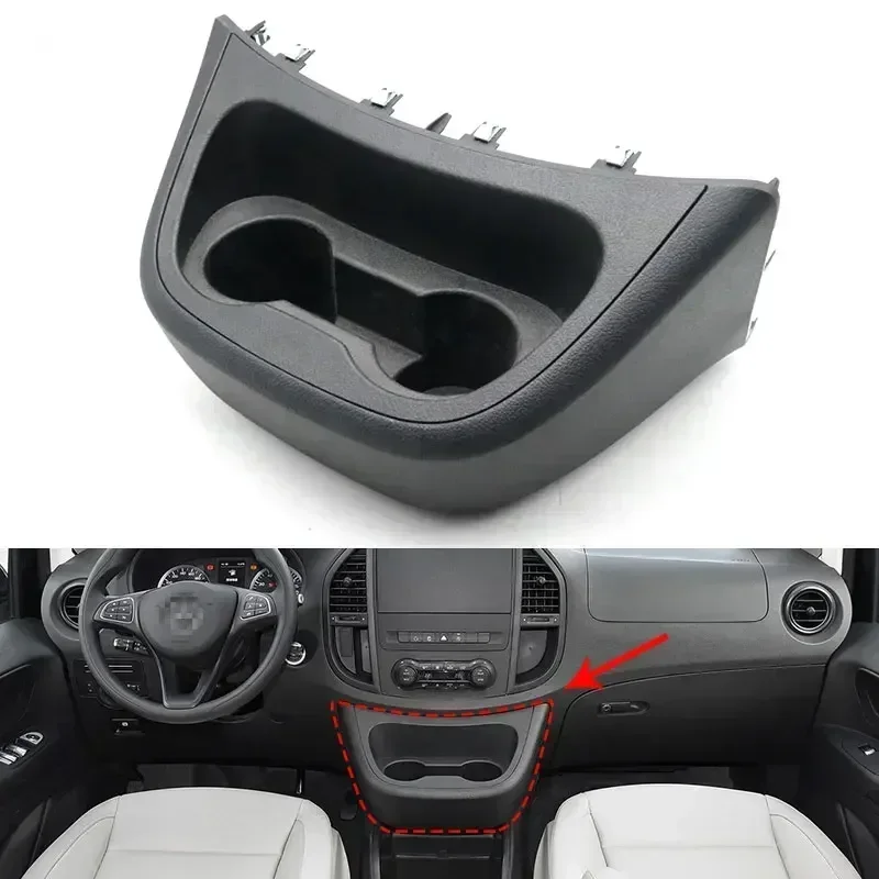 Car-Centre-Console-Insert-Drinks-Cup-Holder-Frame-Kit-For-Mercedes-Benz ...