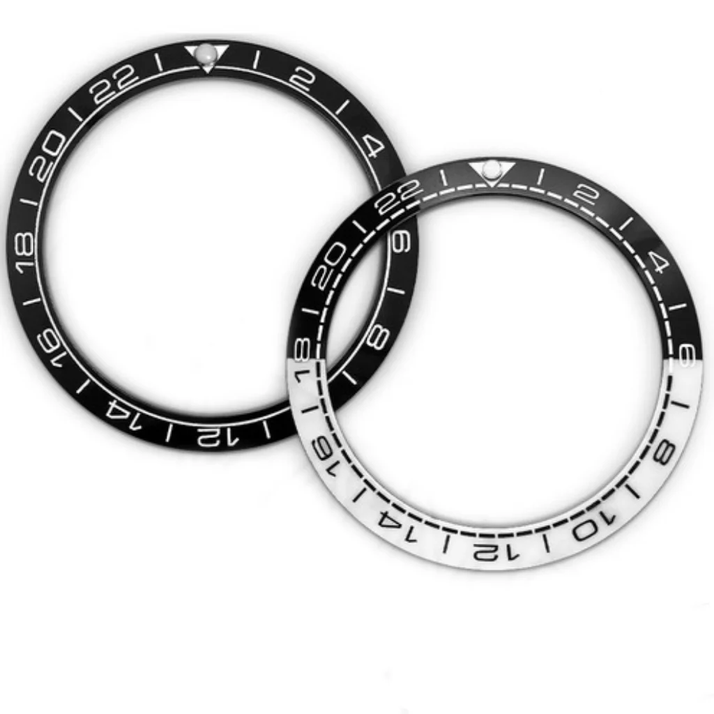New-38mm-High-Quality-Black-White-Black-Ceramic-Bezel-Insert-Fit-40mm ...