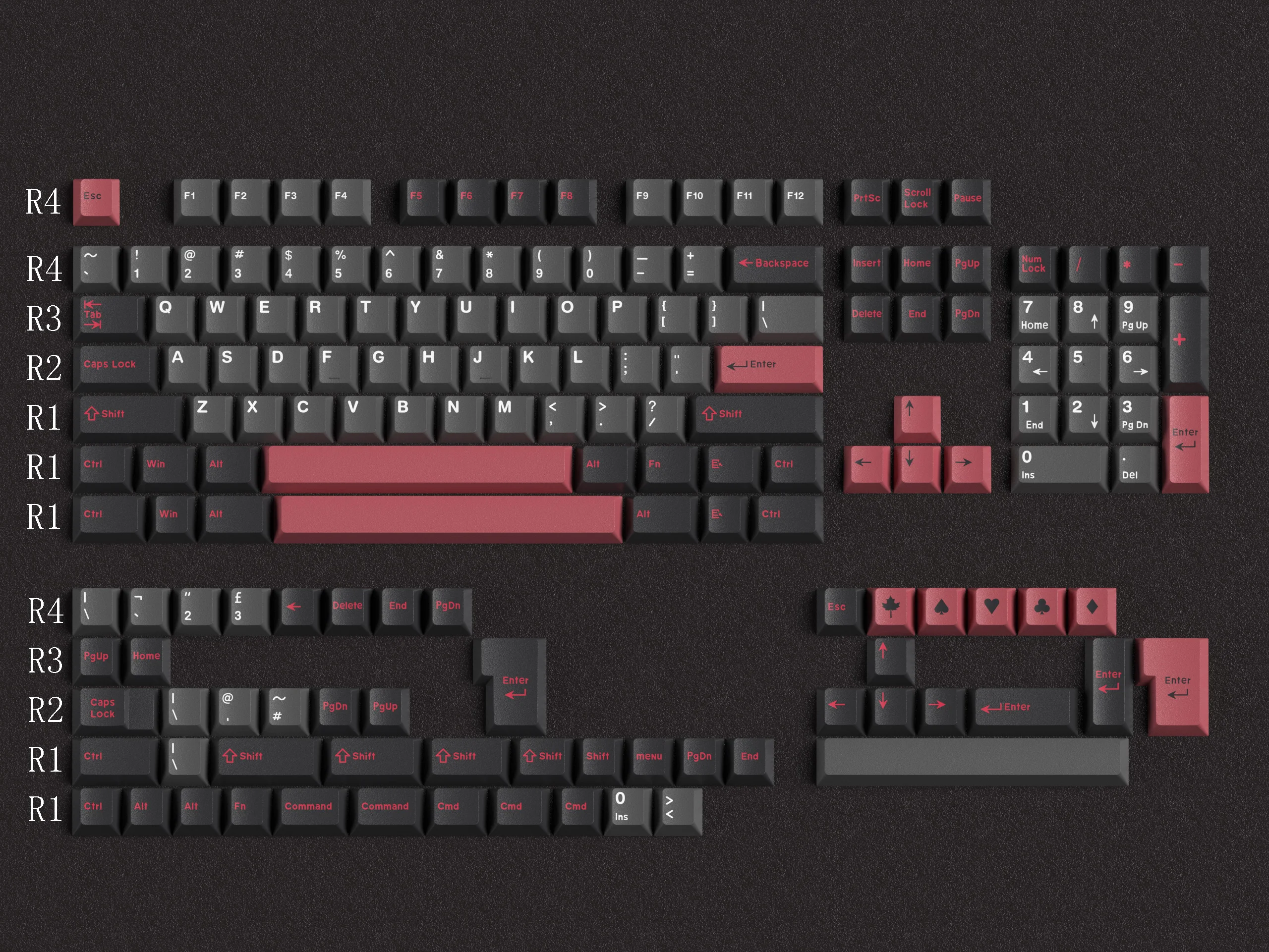 163-Keys-Double-Shot-GMK-Evil-Dolch-Keycaps-Cherry-Profile-ABS ...