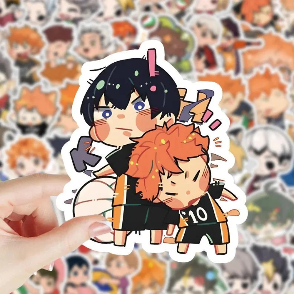 10-30-60PCS-Cute-Cartoon-Haikyuu-Stickers-Anime-DIY-Skateboard-Laptop ...