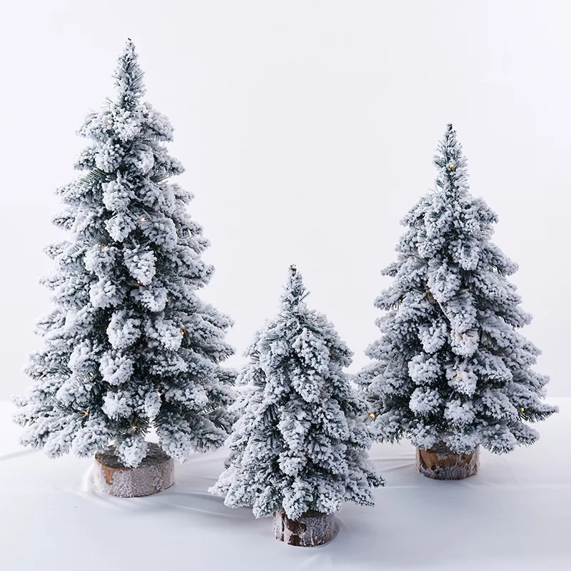 Pine Trees Snow Lights