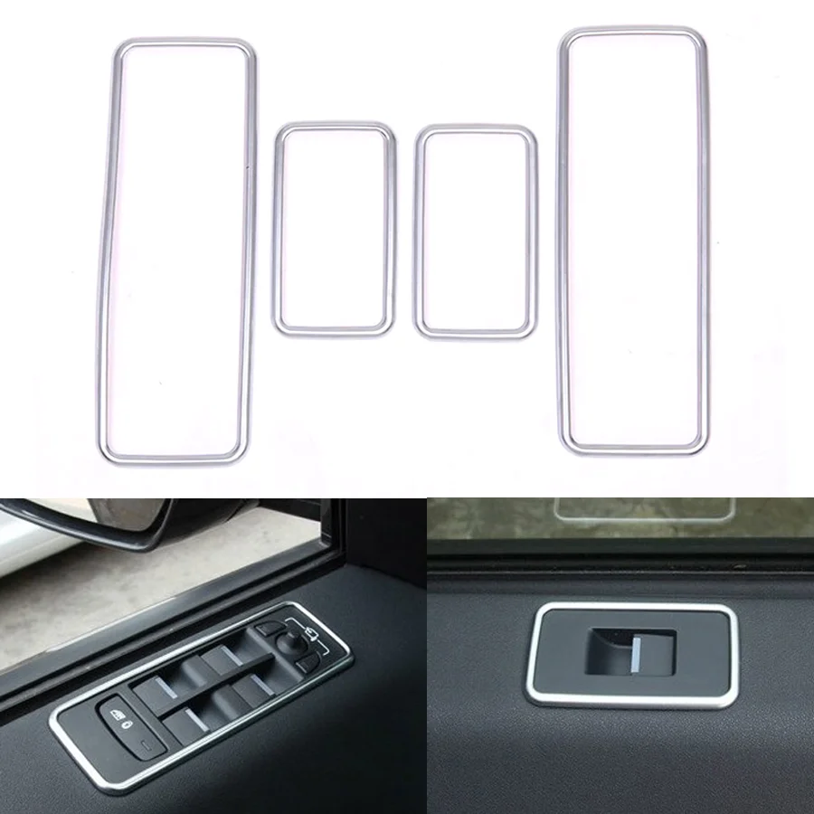 4Pcs Window Lift Control Panel Cover Car Interior Frame Trim For Land ...