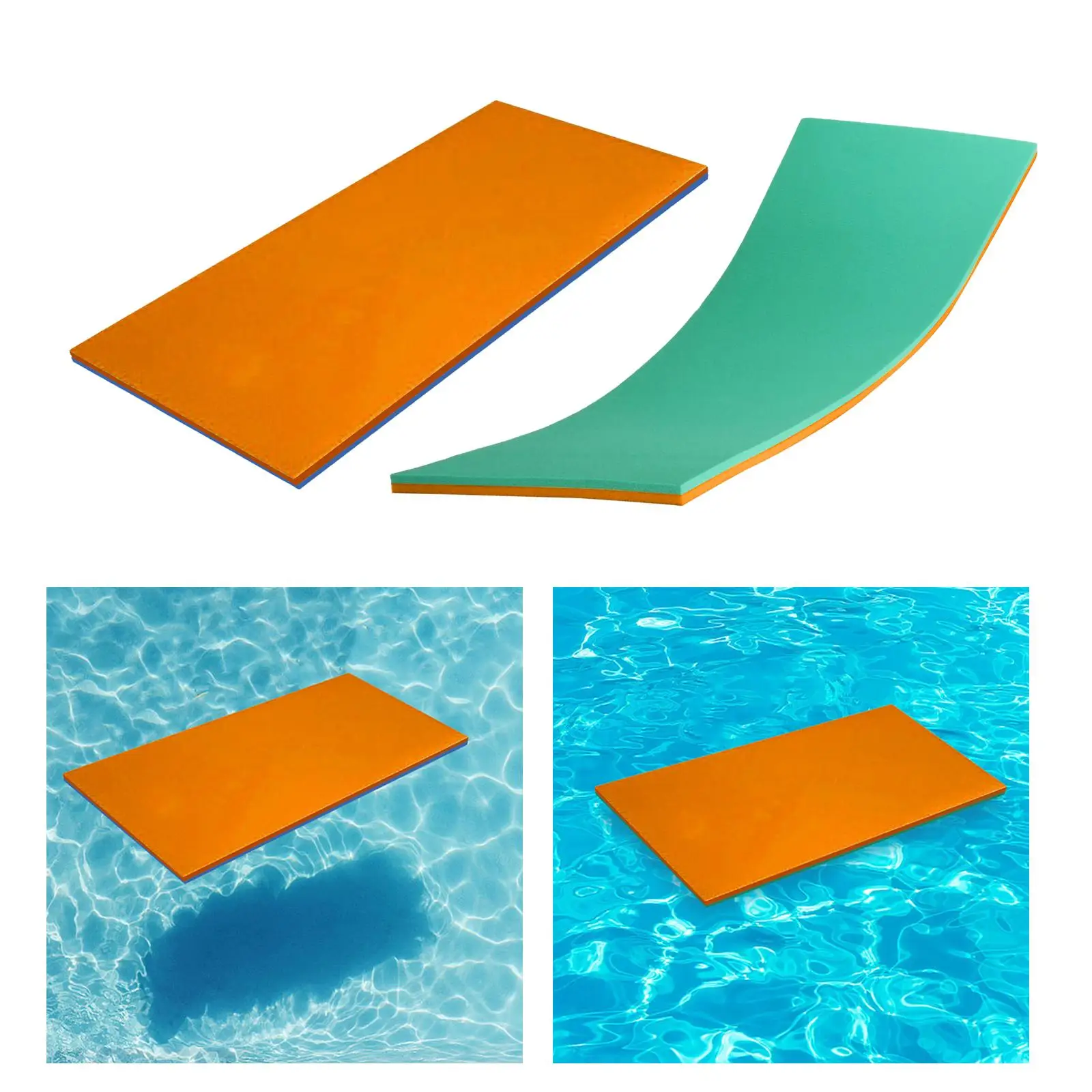 Water-Floating-Mat-Pool-Float-Raft-Kids-Comfortable-Unsinkable-Relaxing ...