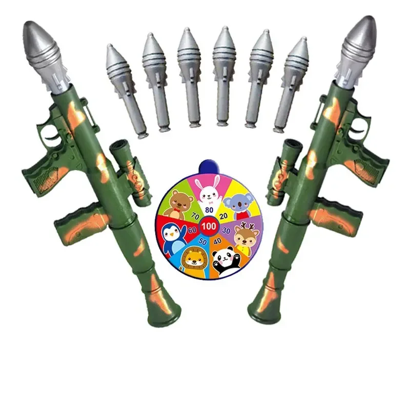 Children Soft Bullet Foam Gun Toy Military Rocket Launcher with Bullets ...