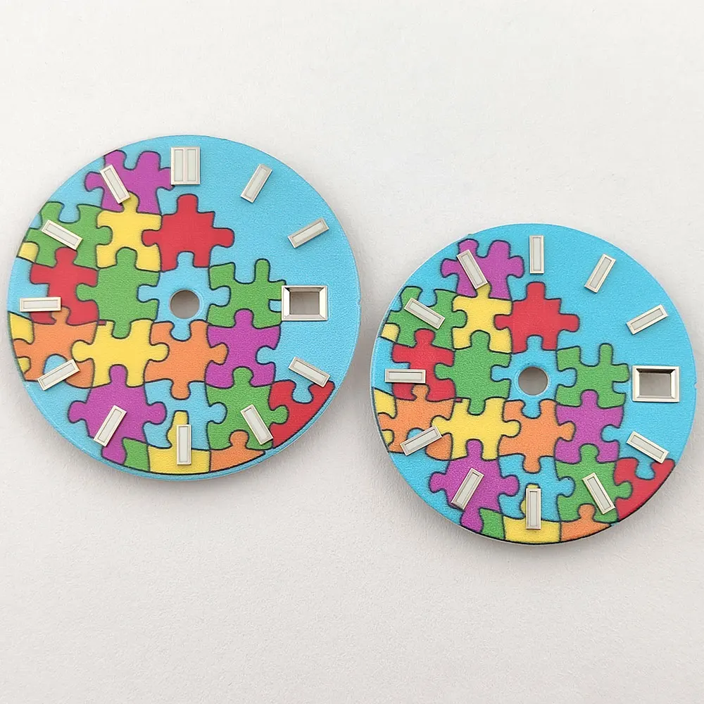 NH35-dial-Enamel-dial-custom-logo-31mm-28-5mm-dial-color-puzzle-blue ...