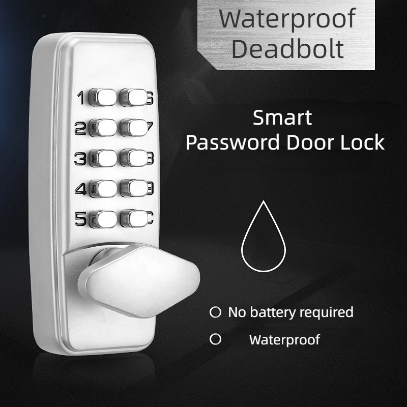 Outdoor-Waterproof-Deadbolt-Smart-Password-Door-Lock-keyless-Entry-Door ...