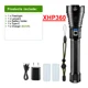 XHP360 LED Powerful Flashlight 12000mAh USB Recharge Flash Light ...