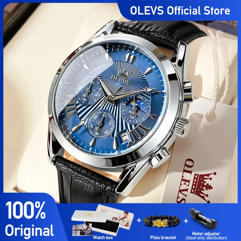 OLEVS 2876 relojes originales para hombre, cronógrafo deportivo, reloj ...