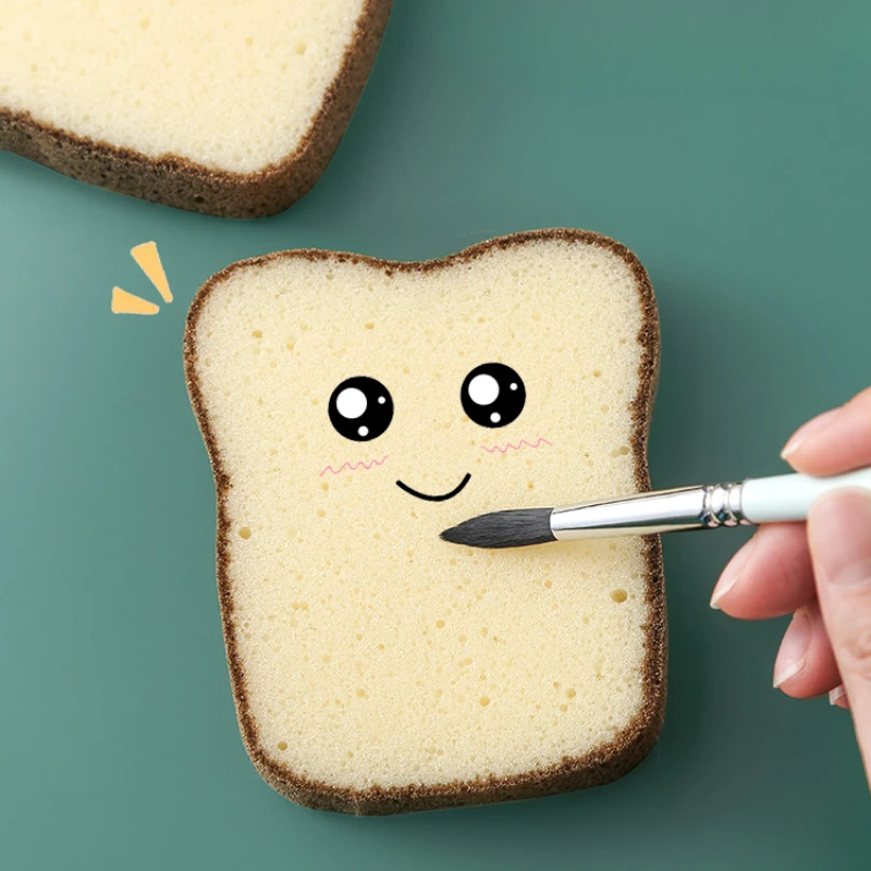 Painting-Sponge-Boxed-Bread-Slice-Shape-Absorbent-moisturizing-cleaning ...