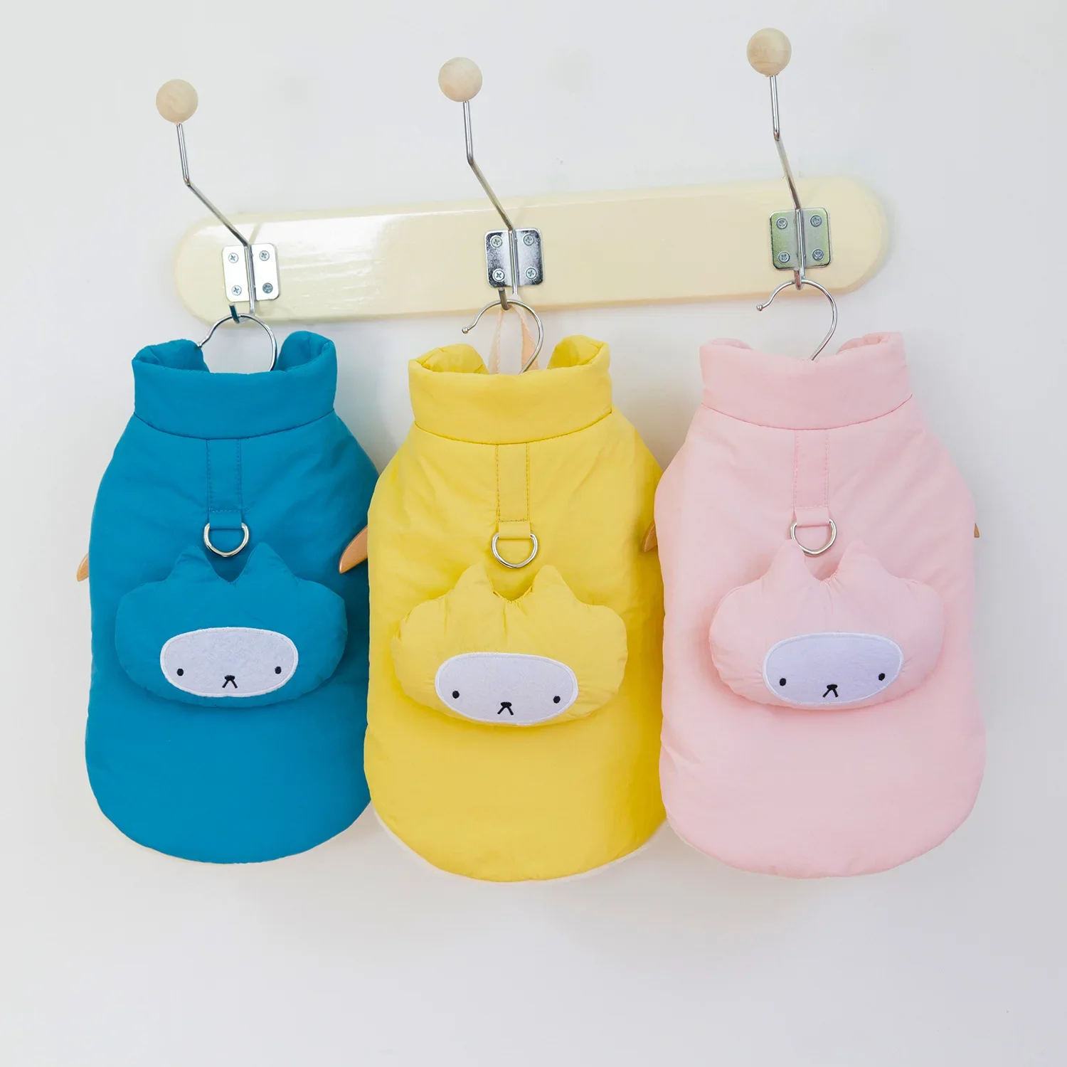 Pet-Autumn-and-Winter-Coat-Thickened-Cute-Doll-Solid-Color-Coat-Small ...